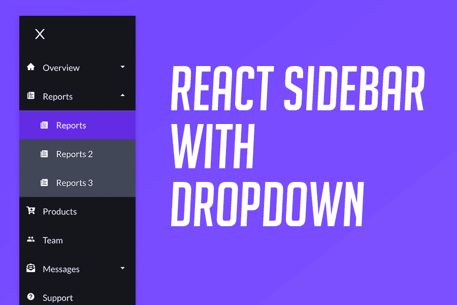 Build a React Sidebar with Dropdown Menu | Codavilla Build a React Sidebar with Dropdown Menu | Codavilla