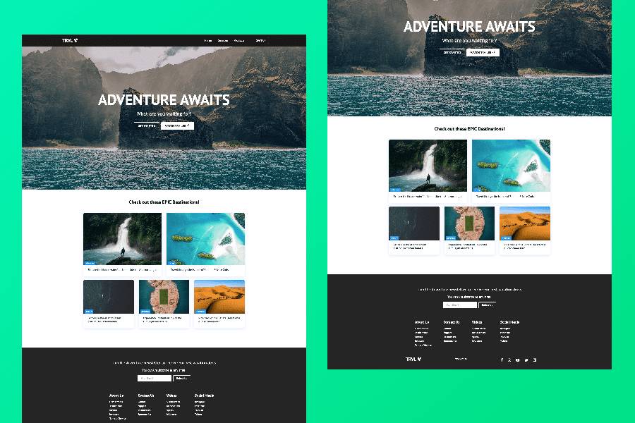 React Website Travel Website Design Codavilla