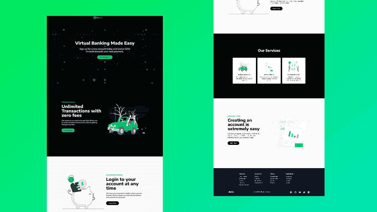 React Website Using Styled Components And Smooth Scroll